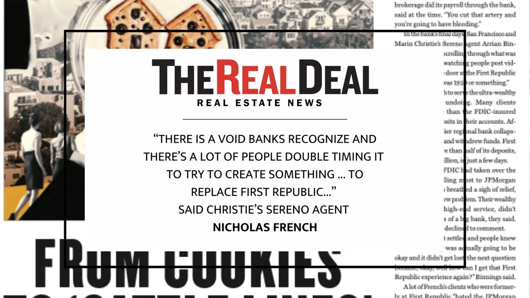 Los Altos Realtor Nicholas French Featured in The Real Deal’s National ...